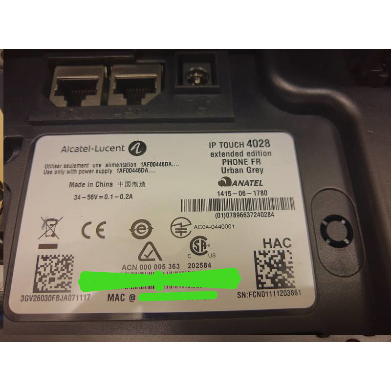 Alcatel Lucent telephone IP touch 4028 extended edition Phone FR