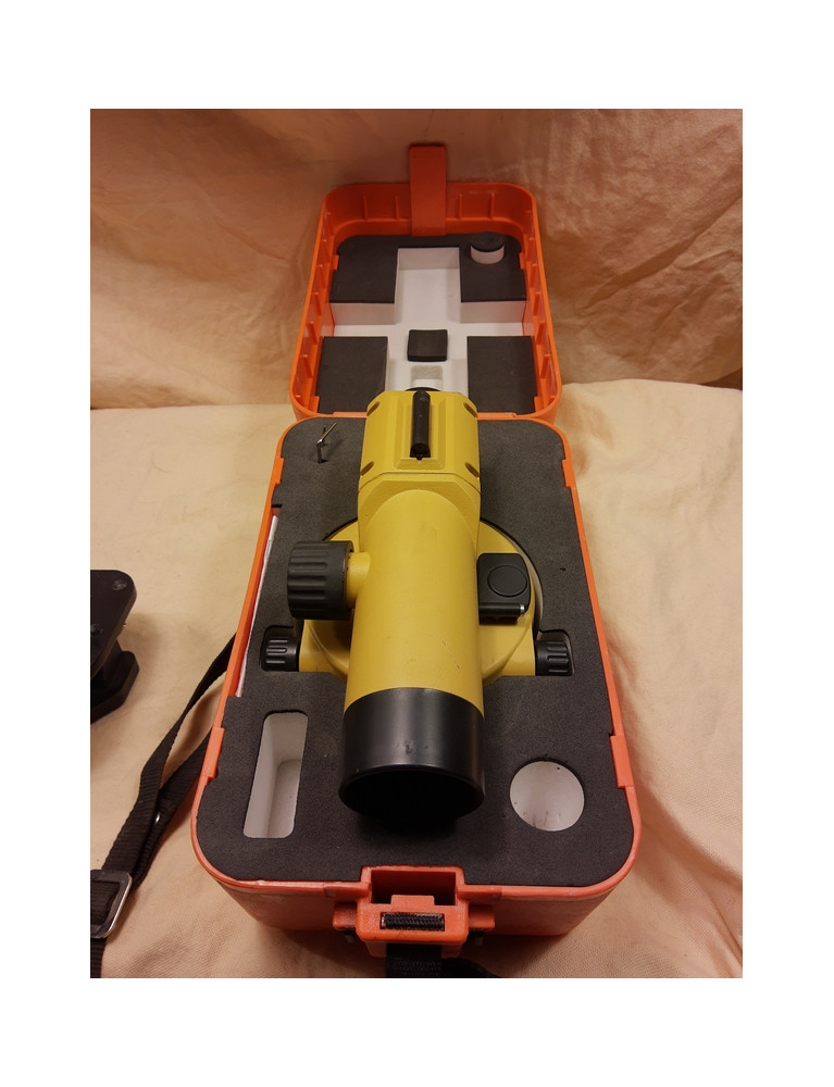 Pack niveau optique de chantier + trépied alu + Mire alu 4m