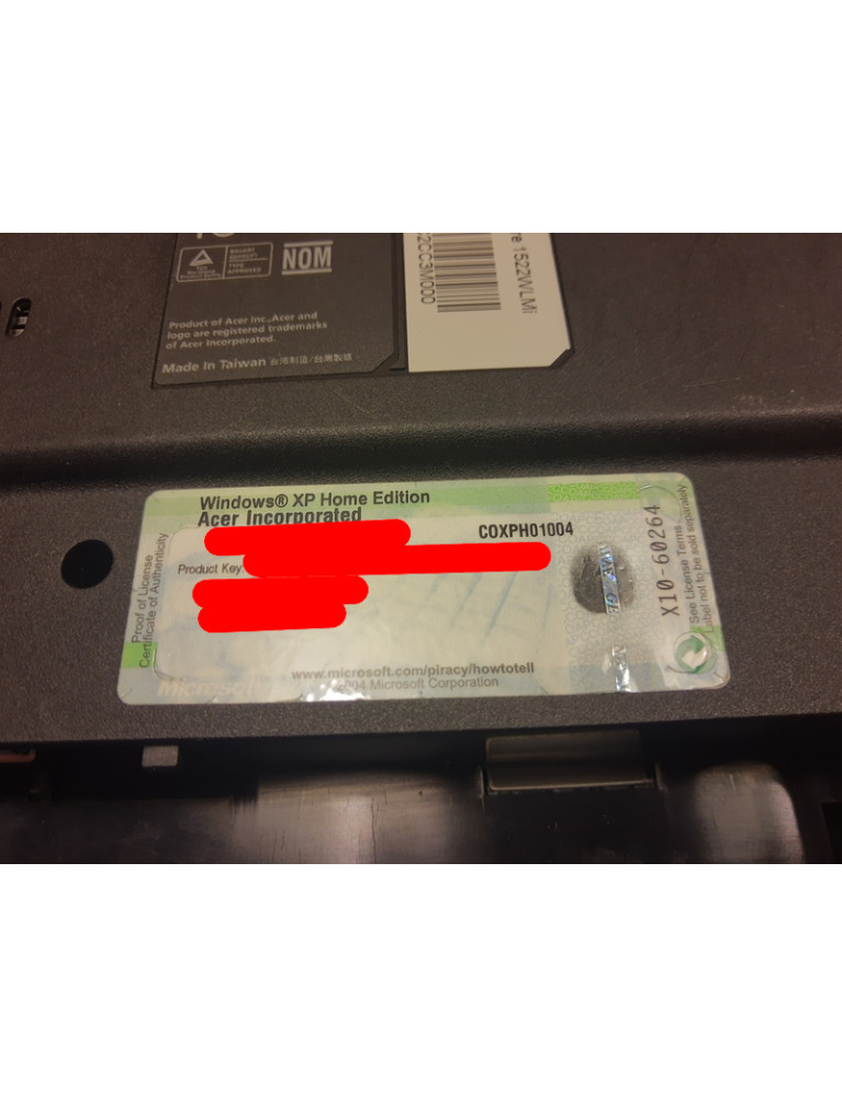 PC portable Acer Aspire 1520 MS2159W pour pièce HS