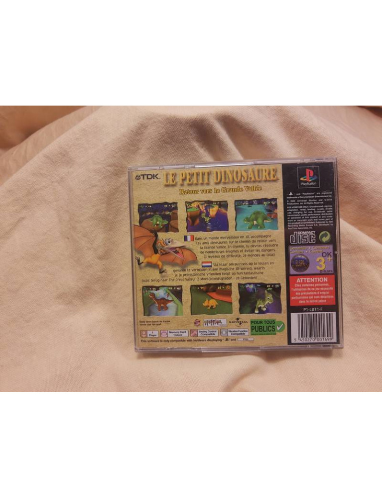 Jeu ps1 Le Petit Dinosaure Retour vers la Grande Vallée
