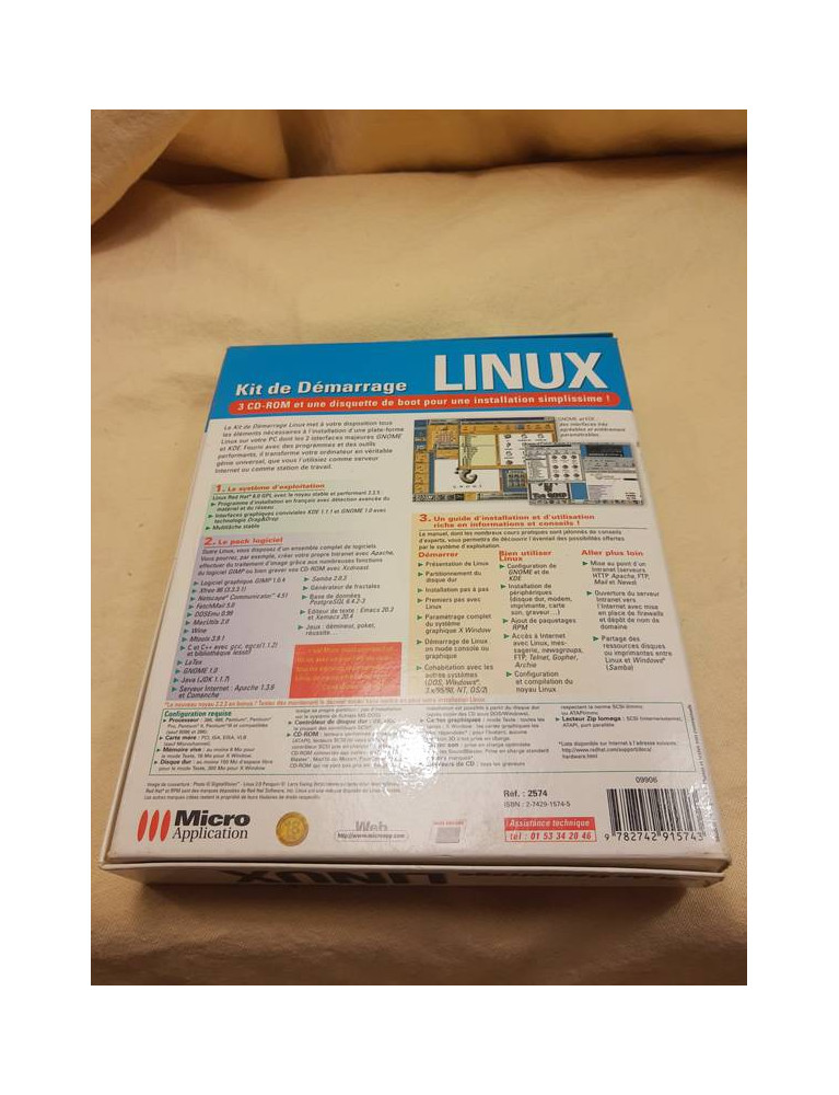 Red Hat Linux 6.0 + pack logiciel