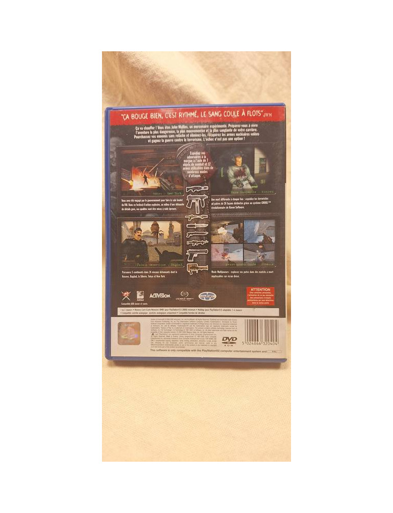 Jeu PS2 Soldier Of Fortune Edition Gold PAL