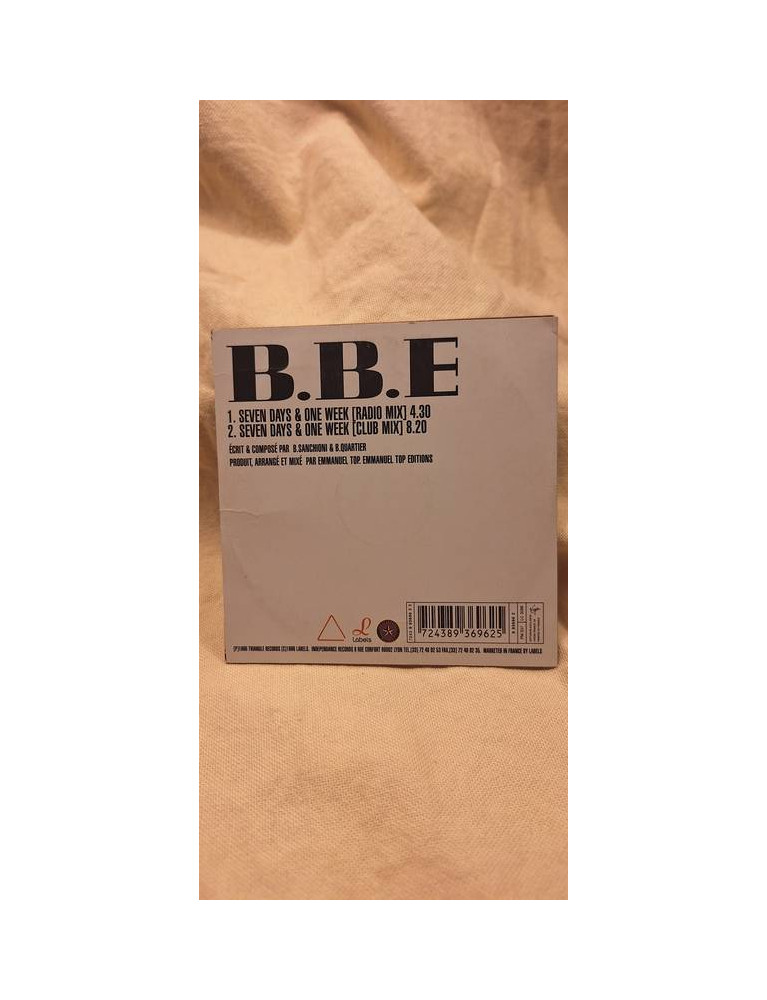 CD Musique B.B.E Seven Days and One Week